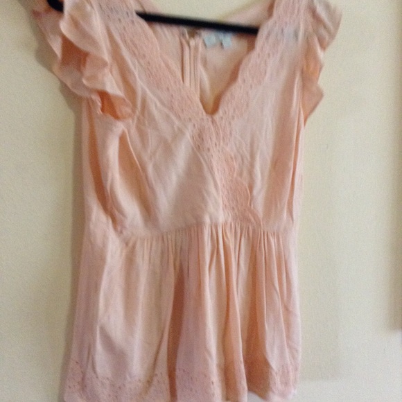LOFT | Tops | Womens Loft Summer Peach Top Sz2 | Poshmark